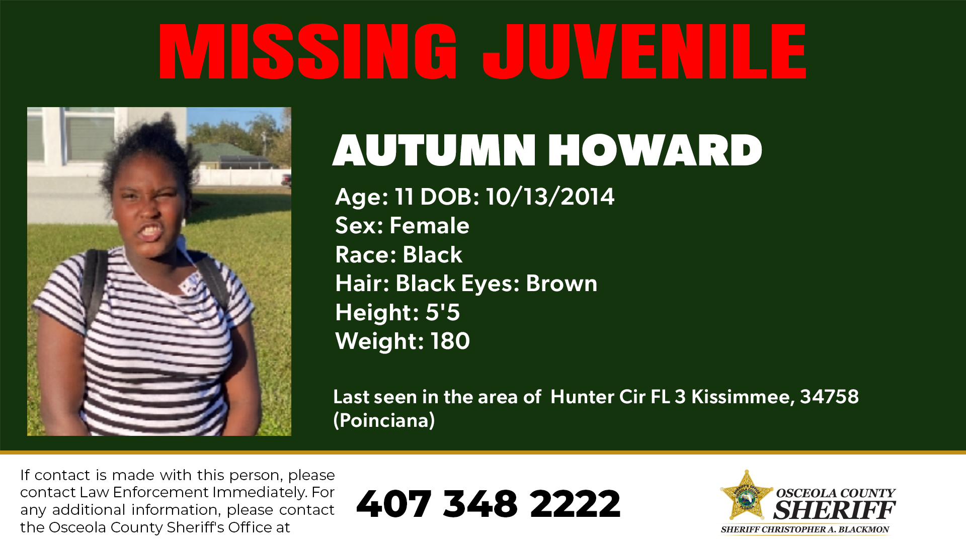 Autumn Howard - Missing Juvenile